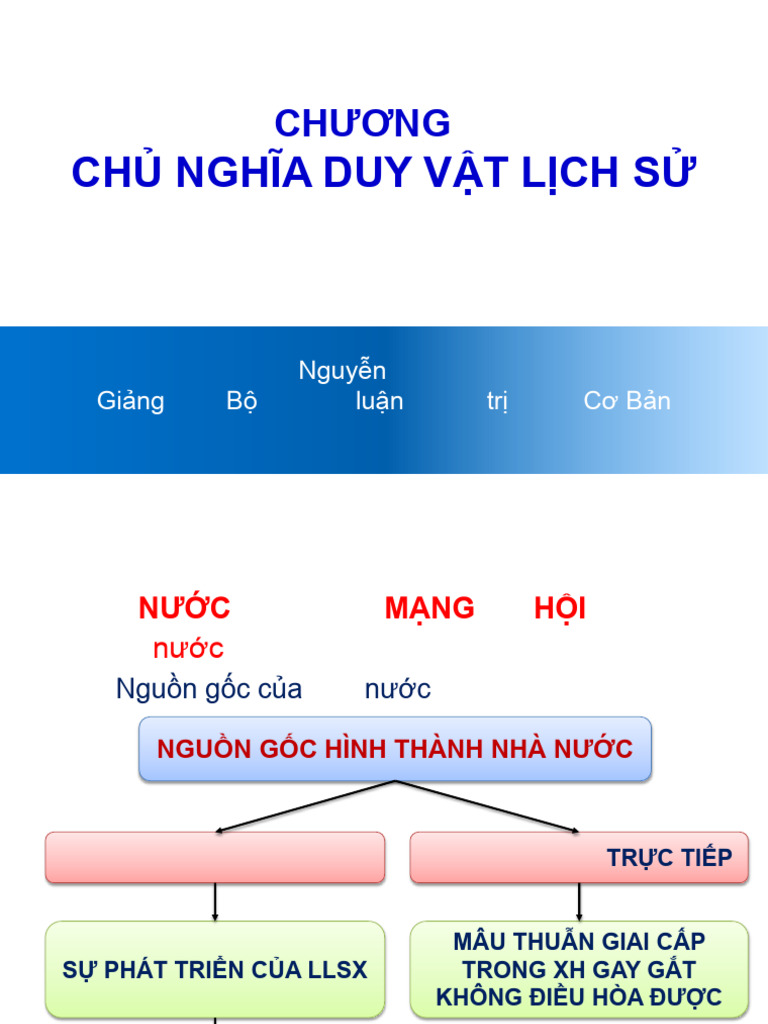 CHÆ¯Æ NG 3 Chá»§ nghÄ©a duy váº_t lá»‹ch sá»_ - pháº§n III, IV vÃ V | PDF