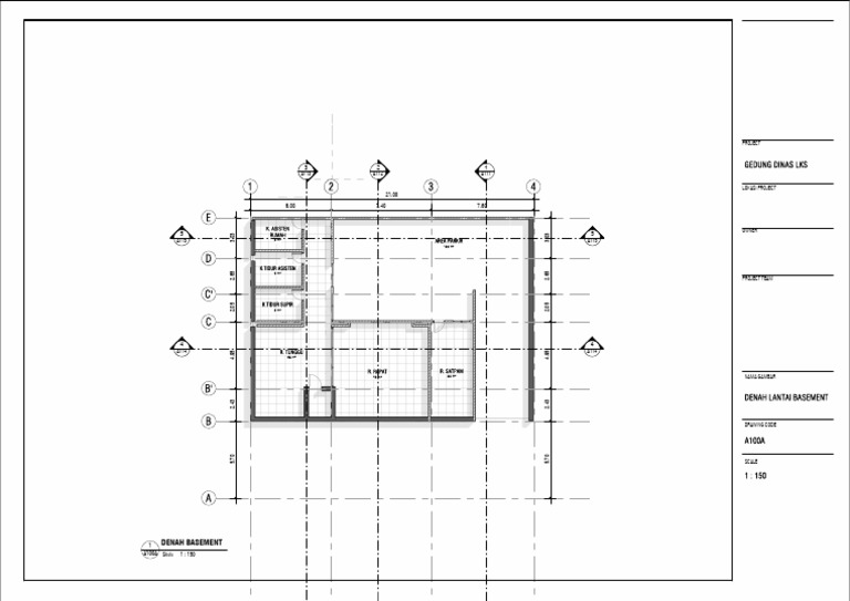 Denah Lantai Basement | PDF