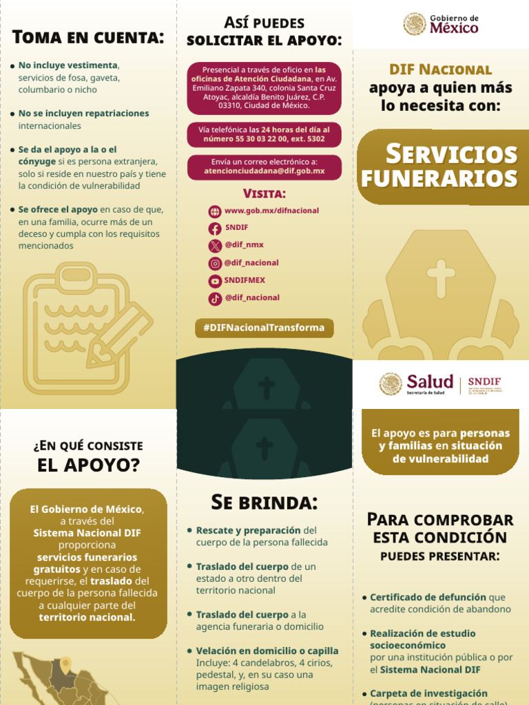 Triptico Servicios Funerarios | PDF