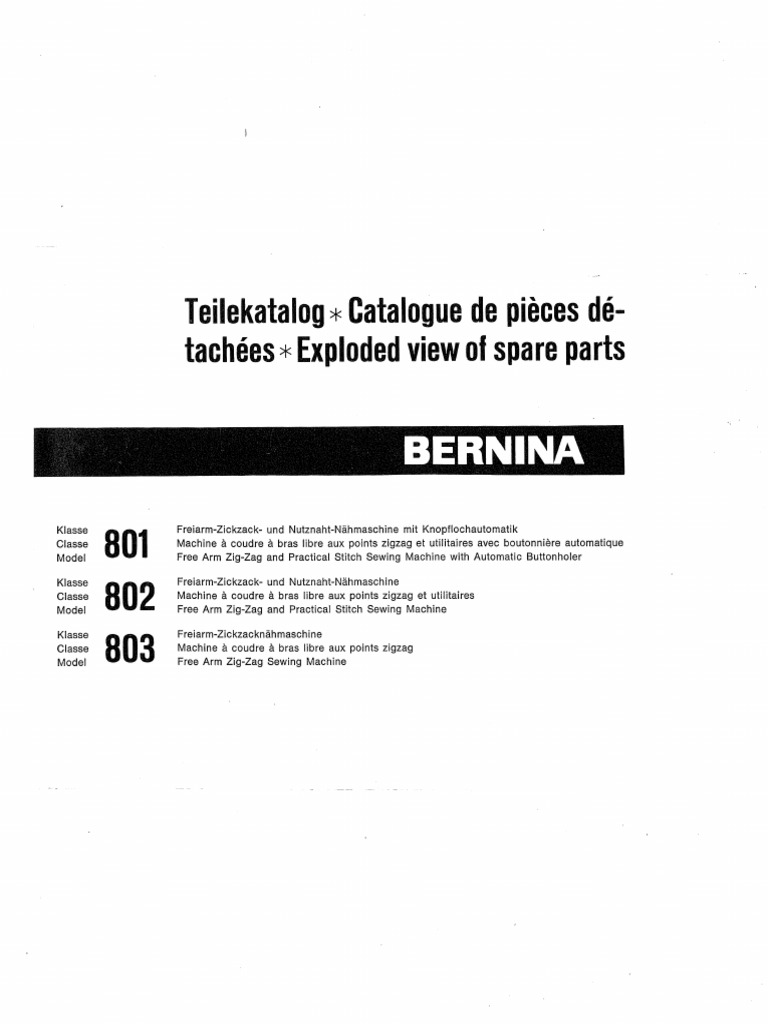 801 802 803 Spare Parts Book-1 | PDF