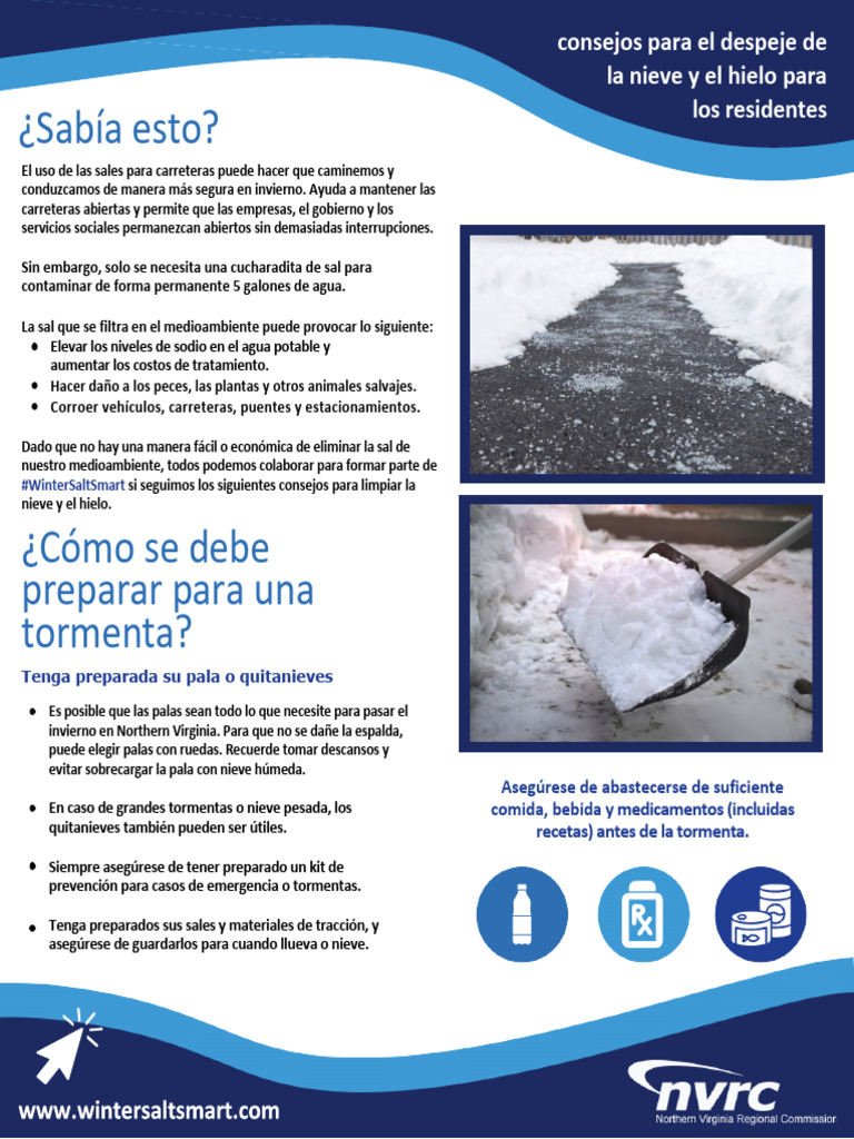 Manejo Eficiente de Sales en Invierno | PDF | Sal (química) | sal