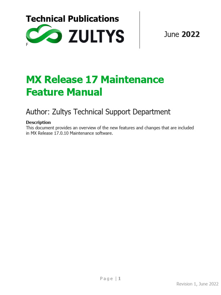 MX Release 17 Maintenance Feature Manual June 2022 | PDF | Directory ...