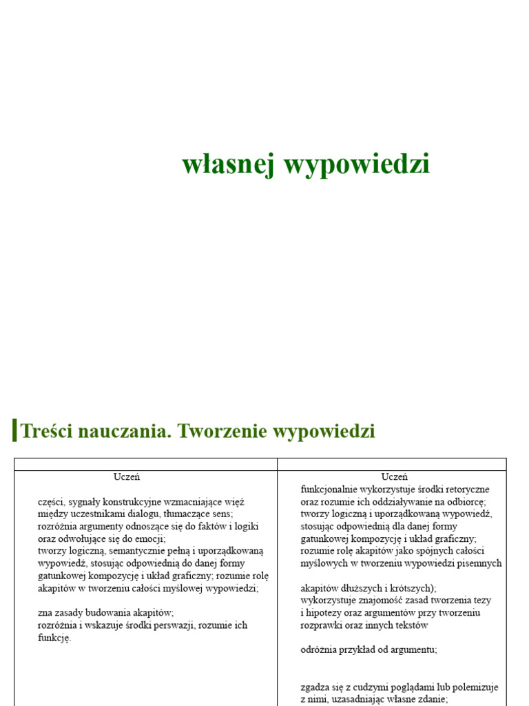 4 Kompozycja Argumenty I Akapity 2 | PDF