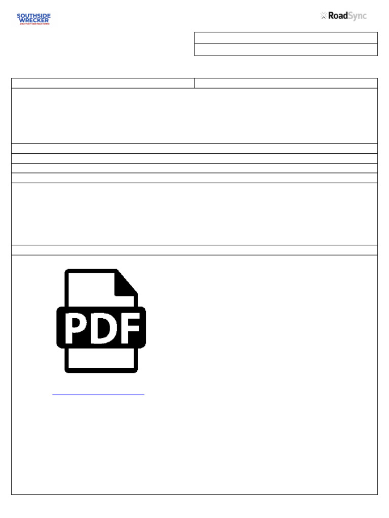 Southside Wrecker Invoice Receipt | PDF | Money | Banking Technology