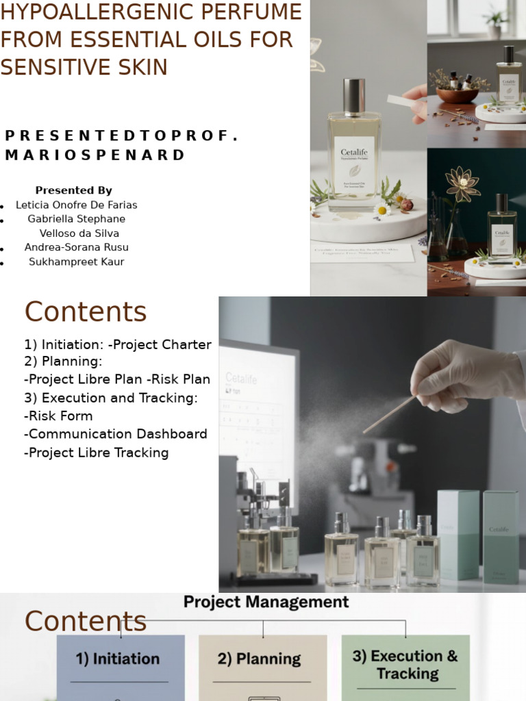Hypoallergenic Essential Oil Perfume Project | PDF