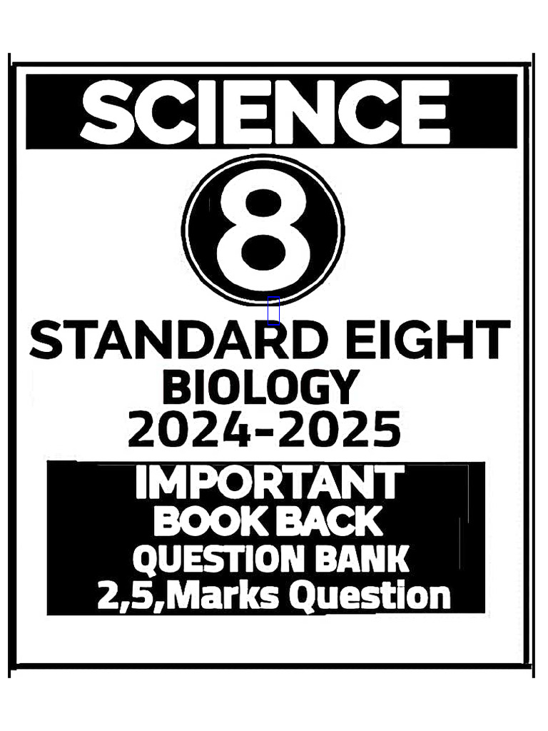 8th Science Important 25 Mark Book Back Questions English Medium PDF ...