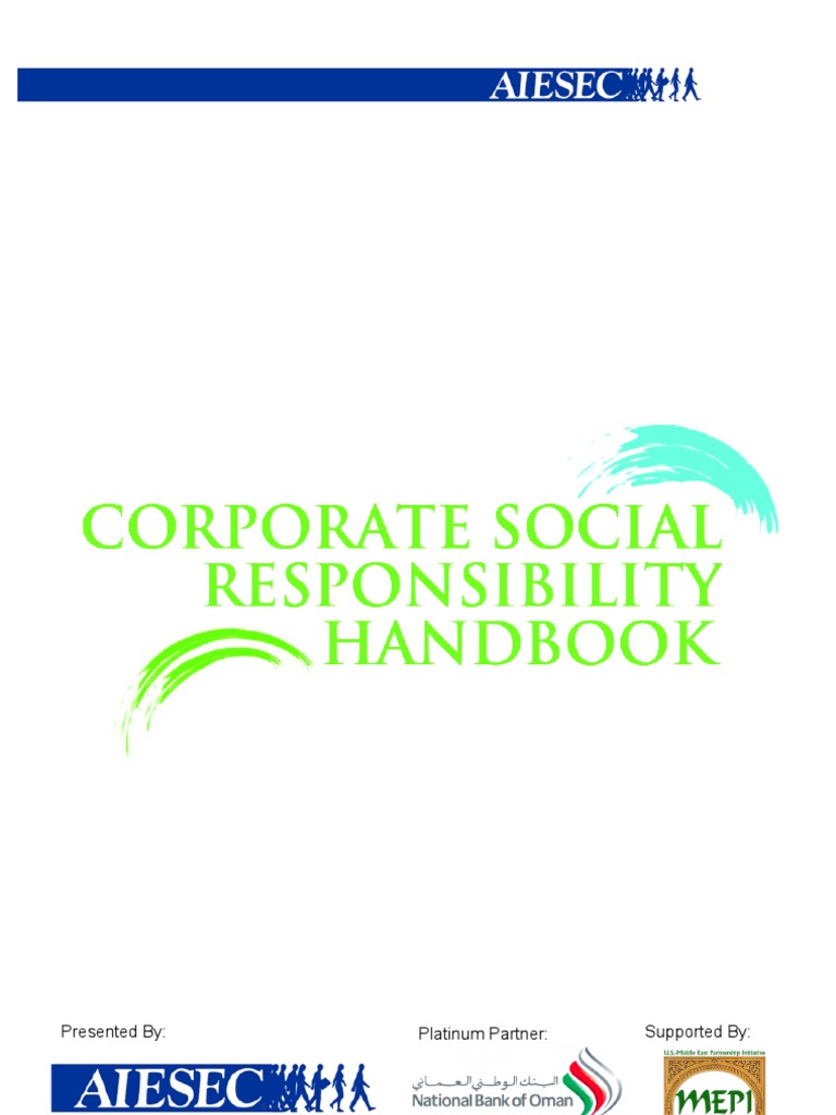 CSR Manual Design 2.4 | Corporate Social Responsibility | Sustainability