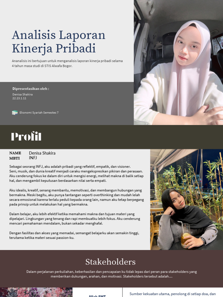 Analisis Laporan Kinerja Pribadi Denisa Shakira | PDF