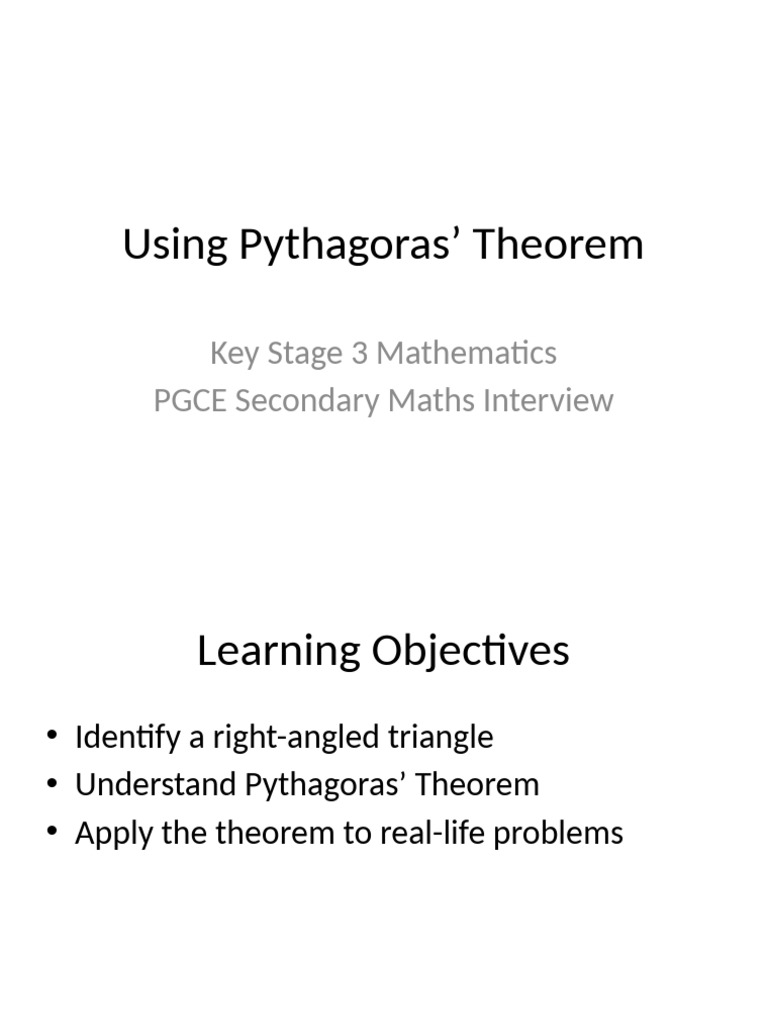 Pythagoras_Theorem_KS3_Presentation_with_Diagrams | PDF
