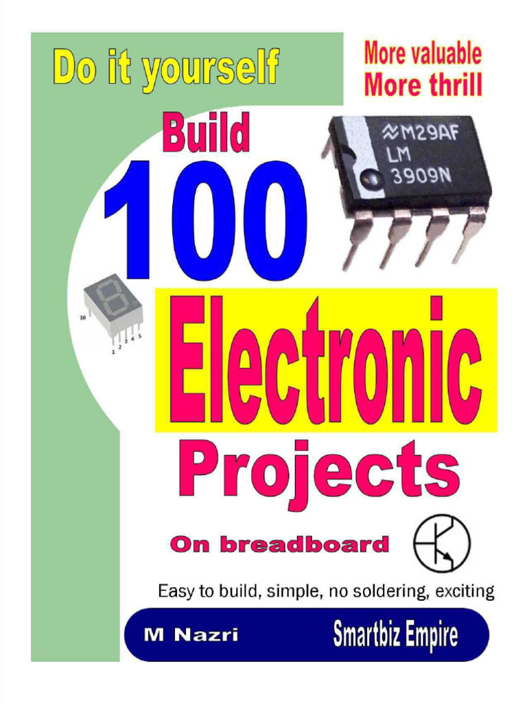 Build 100 Electronic Projects On Breadboard | PDF | Electrical ...