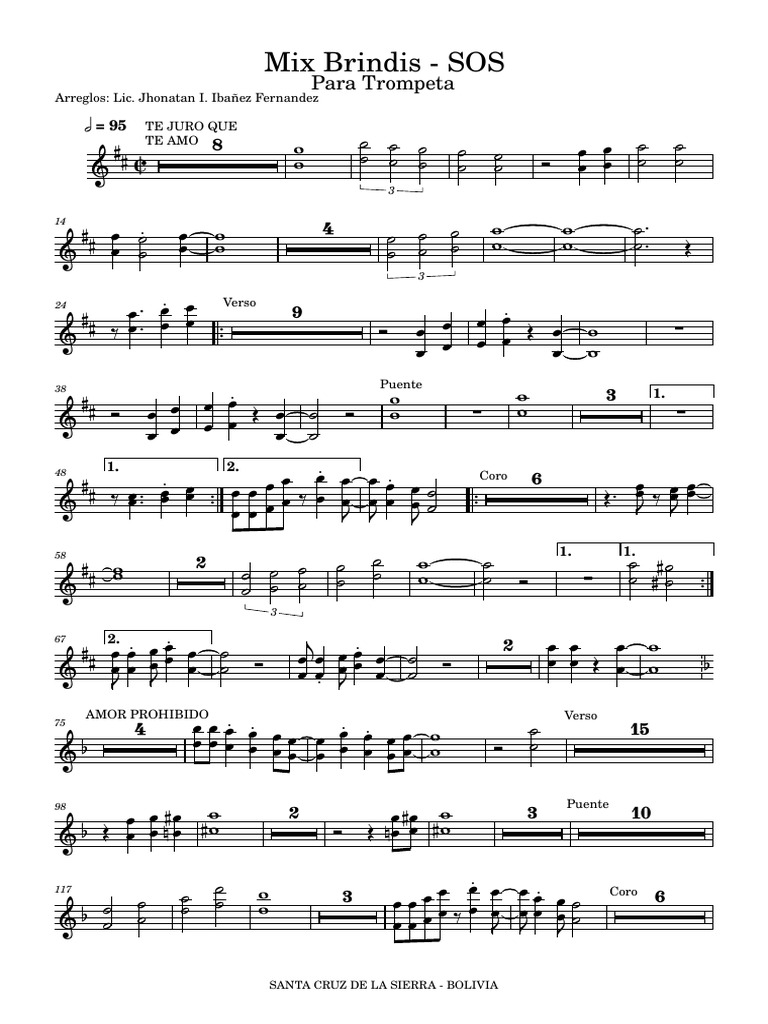 Mix Brindis - Trompeta | PDF