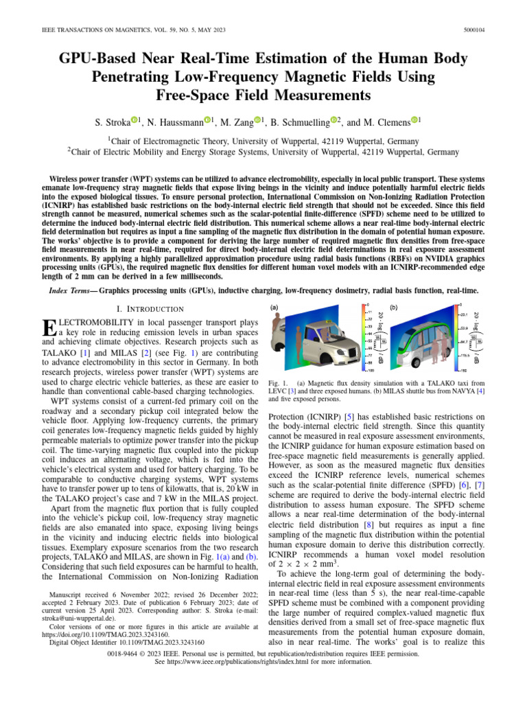 GPU-Based Near Real-Time Estimation of The Human Body Penetrating Low ...
