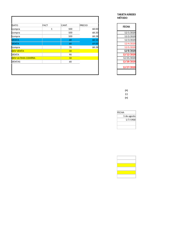 Kardex Actividad 3 270325 | PDF