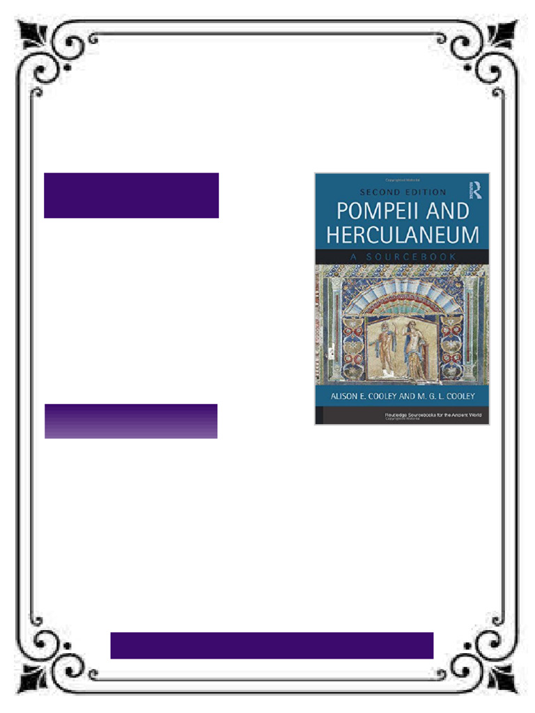Pompeii and Herculaneum A Sourcebook 2nd edition Alison E. Cooley ebook ...
