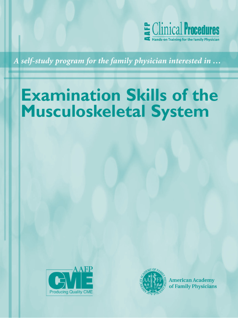 AAFP - Examination Skills of the Musculoskeletal System | PDF | Elbow ...