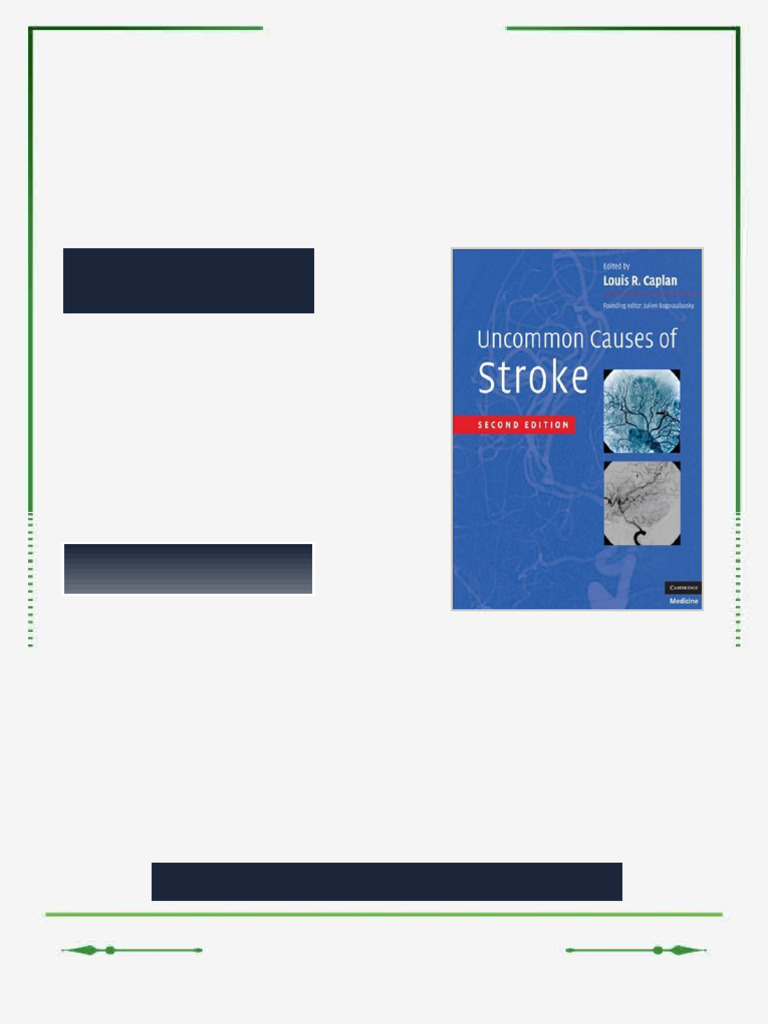 Uncommon Causes of Stroke 2nd edition Louis R. Caplan ebook full-length ...