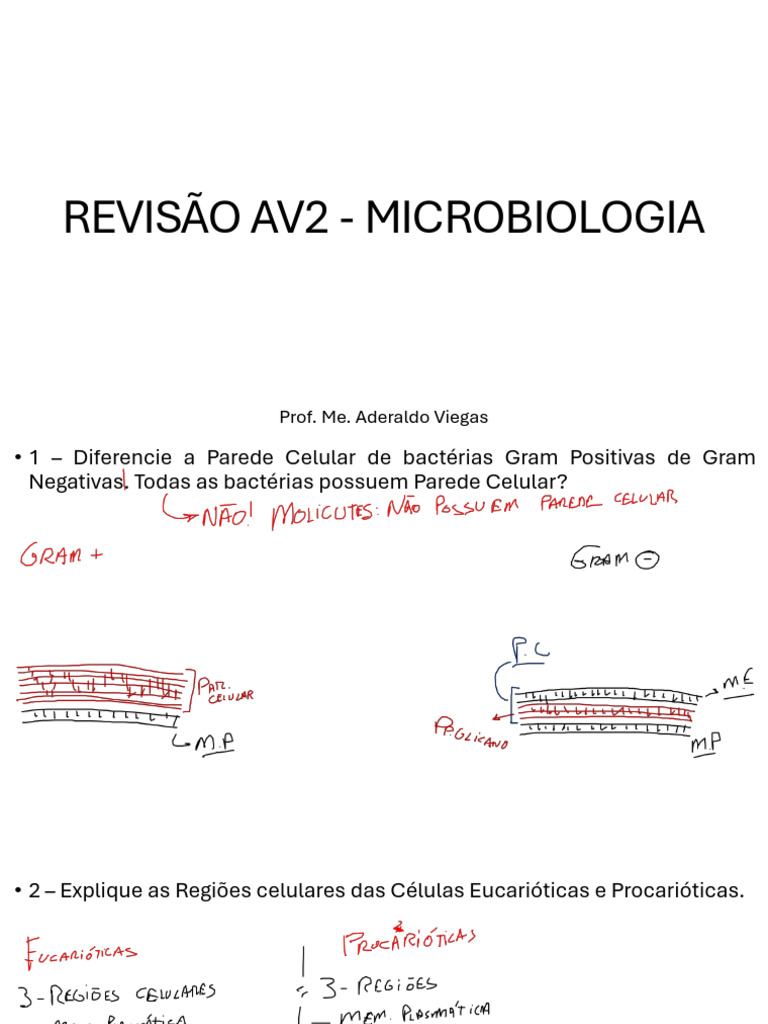 10_REVISÃO AV2 - MICROBIOLOGIA | PDF