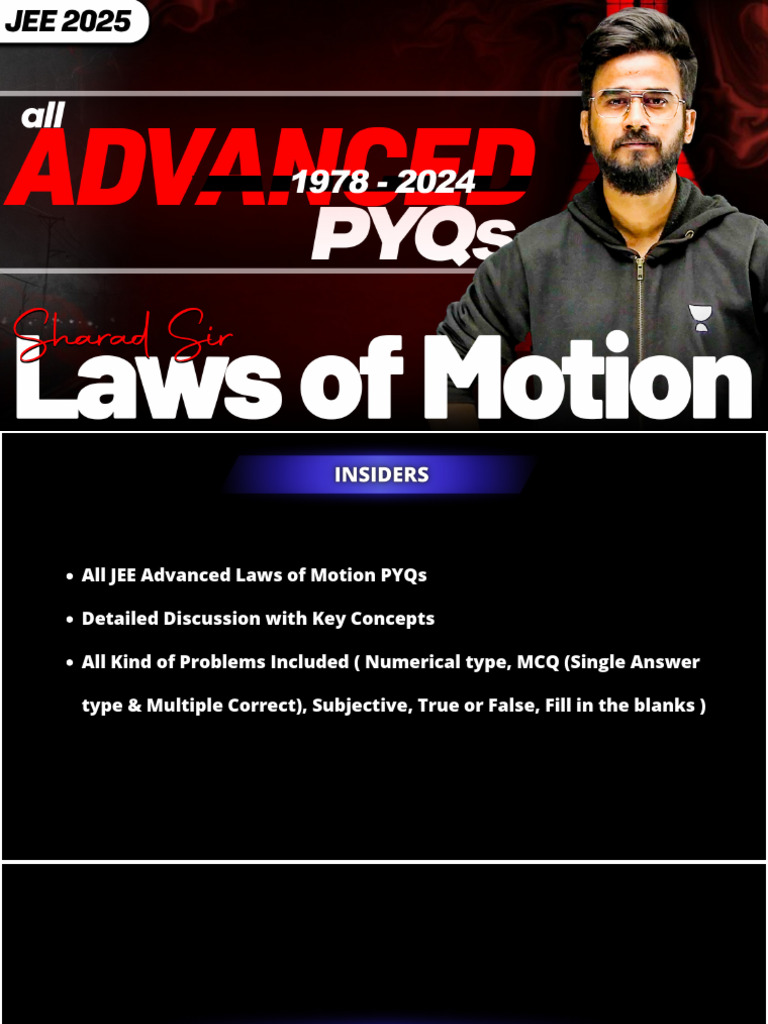 NLM JEE Adv PYQs | PDF