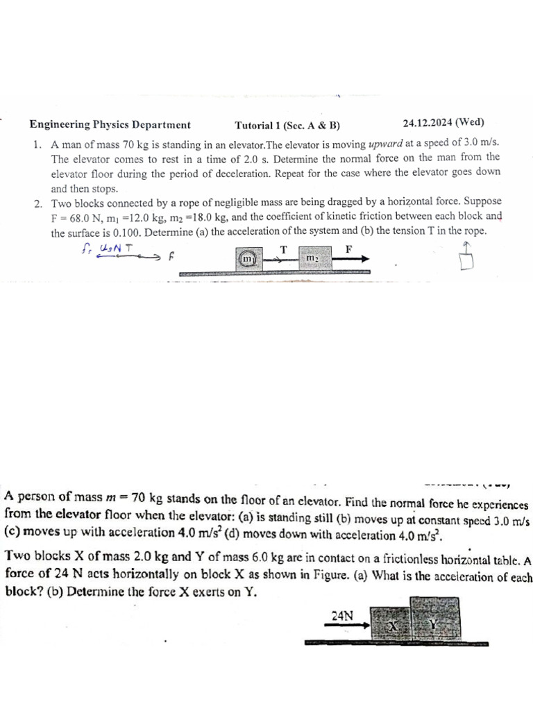 Physics Tutorial | PDF