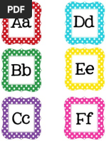 Multi Polka Dot Months | PDF | Language Arts & Discipline | Home & Garden