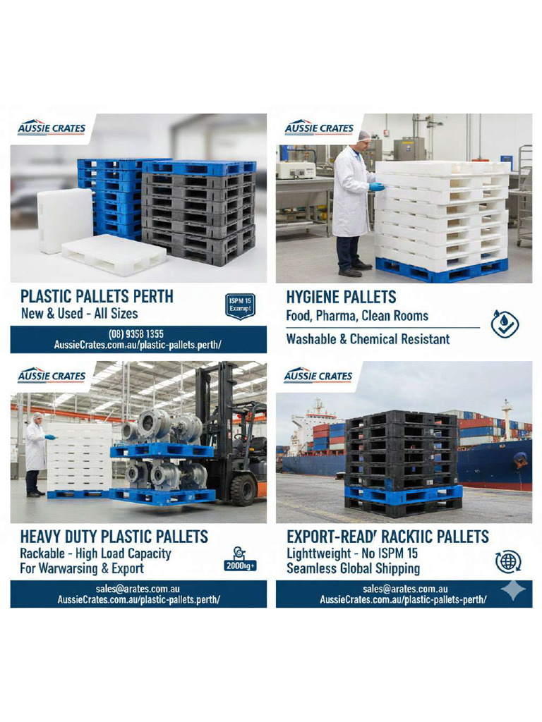 Durable Plastic Pallets Perth | Hygienic & Heavy Duty | PDF