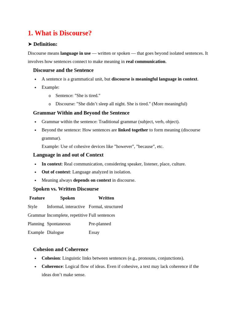 Discourse Analysis | PDF | Human Communication | Linguistics