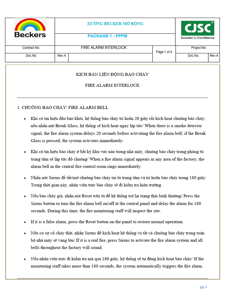 Fire Alarm Interlock | PDF