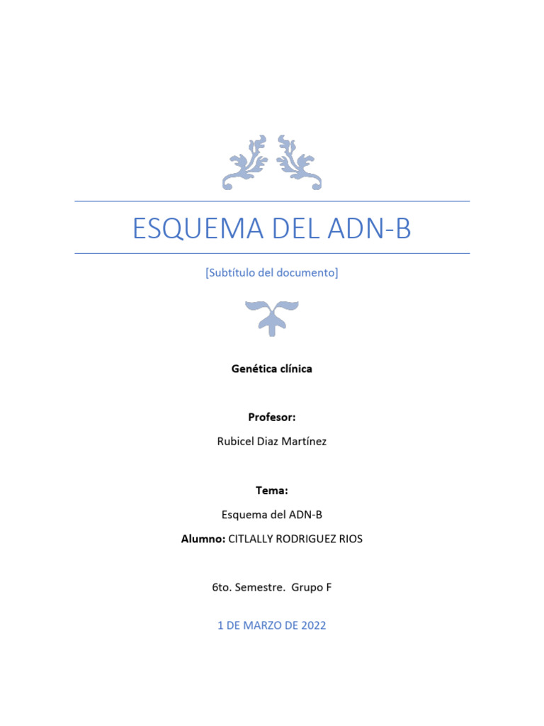 Estructura y Función del ADN-B | PDF | Rna | Adn