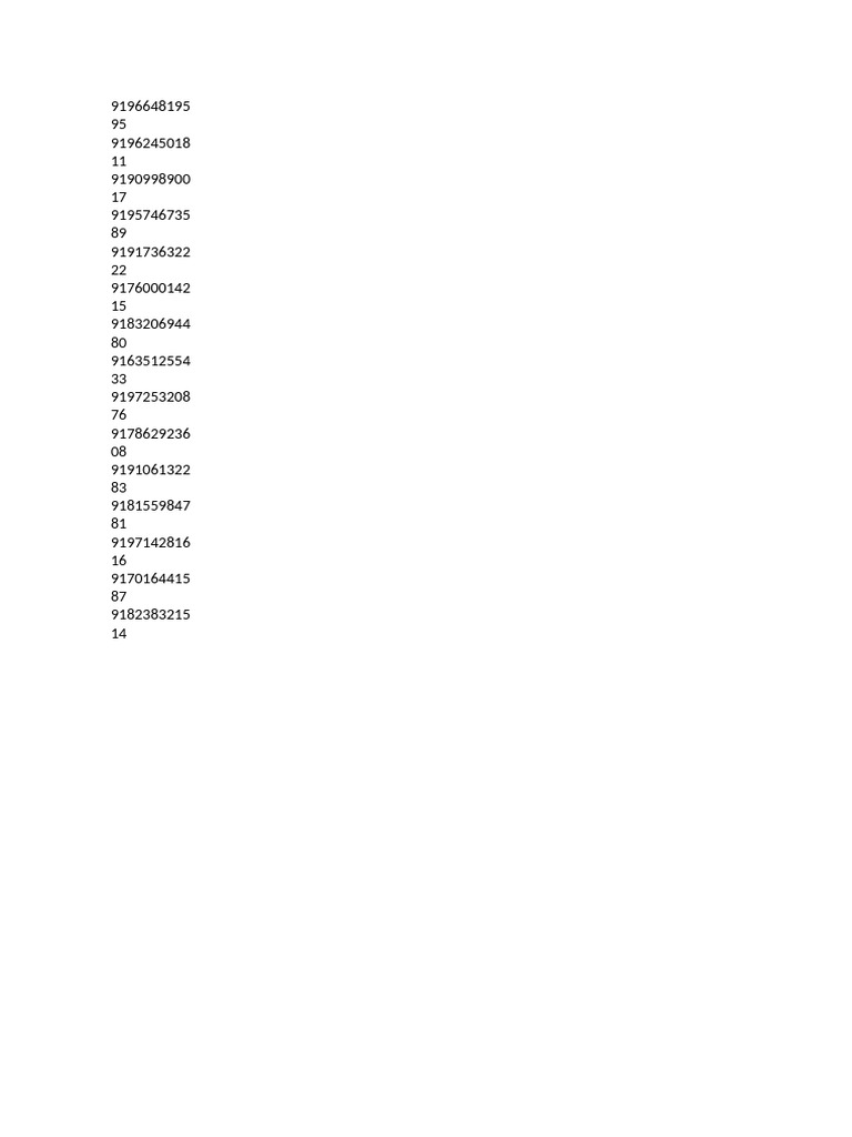 M Numbers | PDF