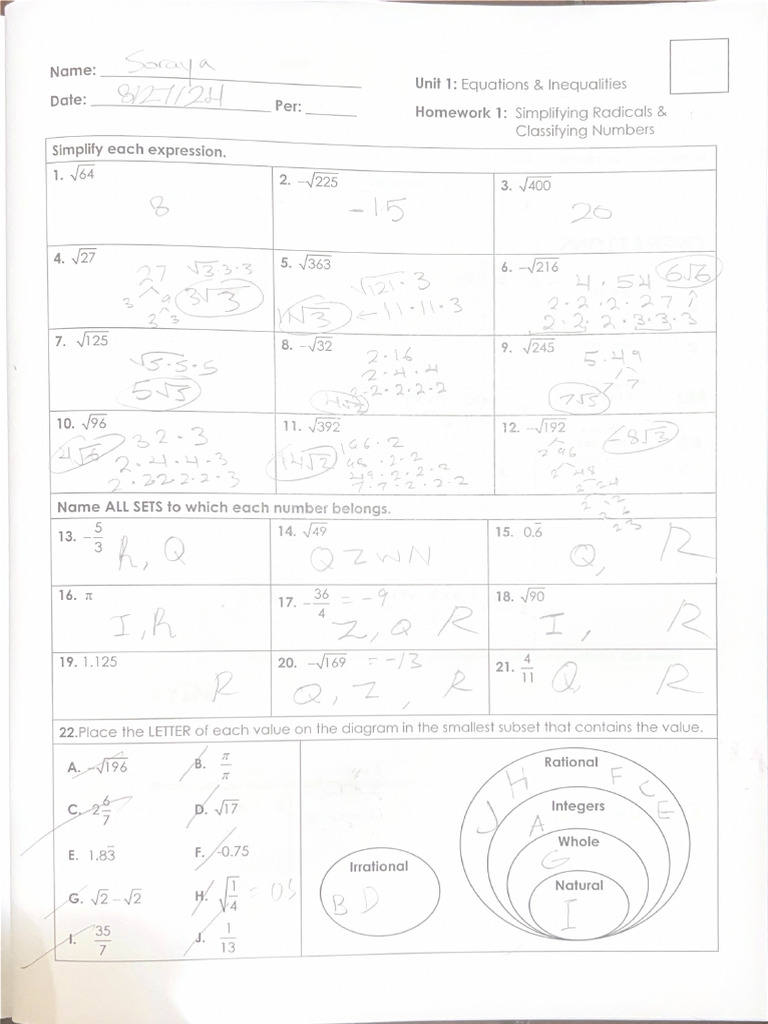 Unit 1 Equations & Inequalities | PDF