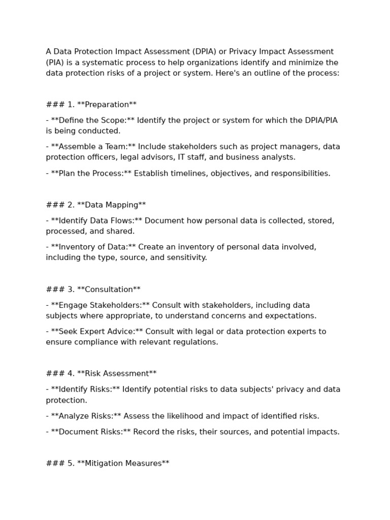 A Data Protection Impact Assessment | PDF | Risk | Information Privacy