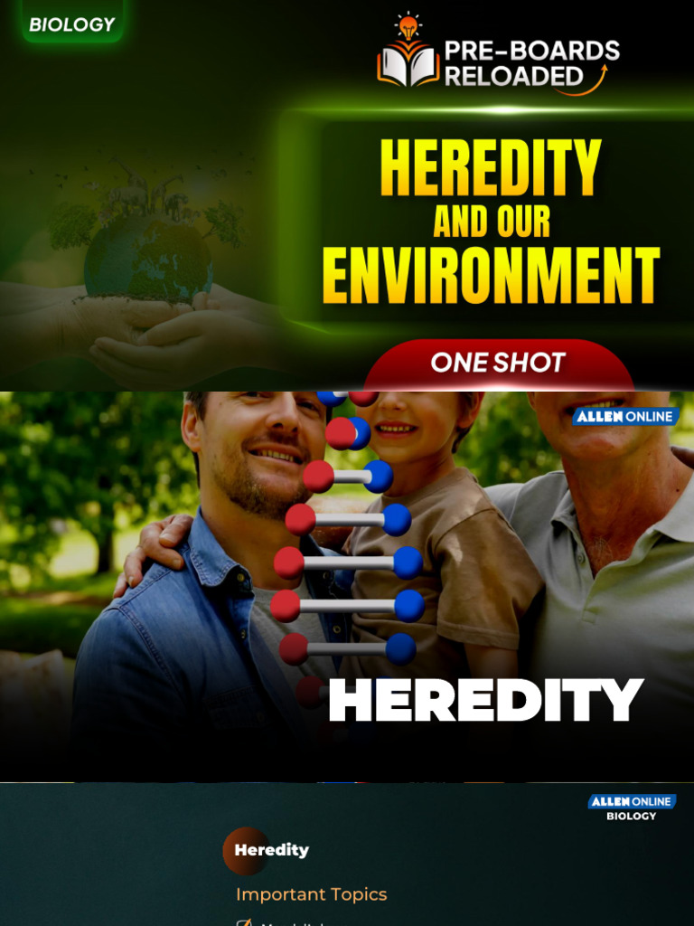 Heredity and Our Environment | PDF | Dominance (Genetics) | Genotype