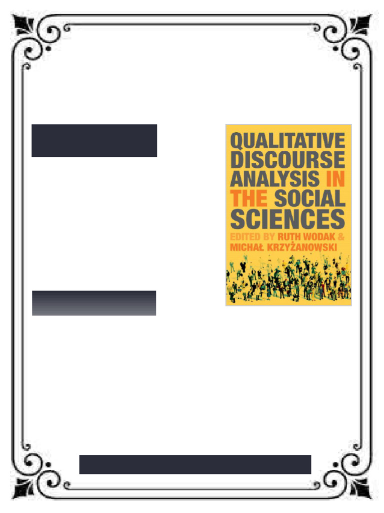 Qualitative Discourse Analysis in The Social Sciences 1st Edition Ruth ...