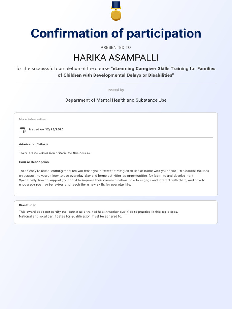 Who CST Training Certificate | PDF