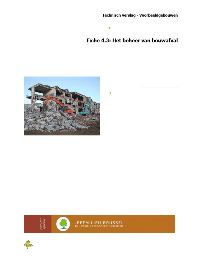 If BATEX Fiche4.3. VanBouwafval NL | PDF
