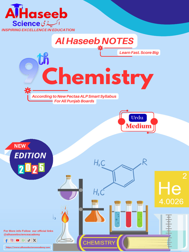 9th Chemistry Smart Syllabus Urdu Medium Notes Exercise Solution by Al ...
