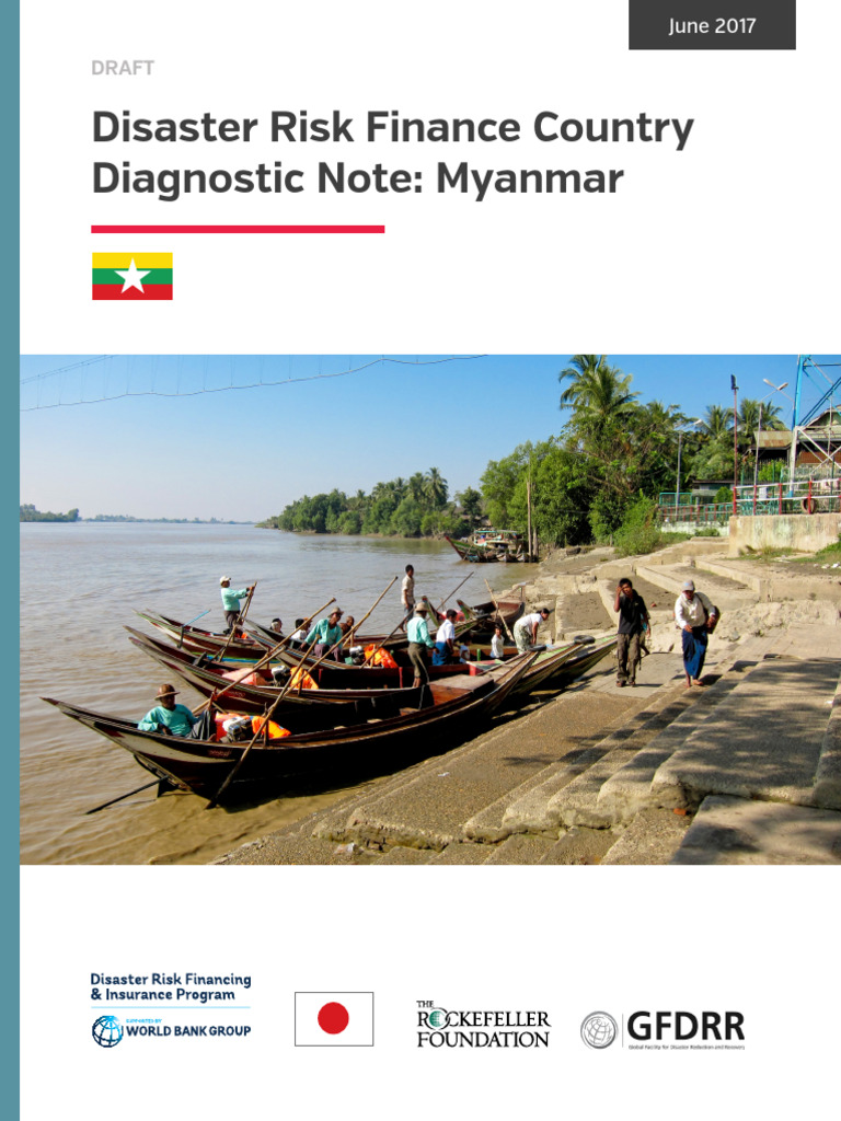Disaster Risk Finance Country Diagnostic Note - Myanmar | PDF | Natural ...