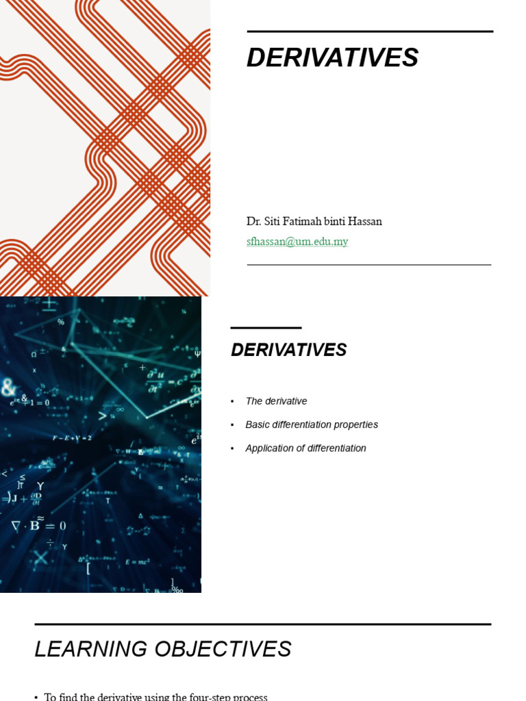 15.derivatives Updated | PDF | Derivative | Mathematical Physics