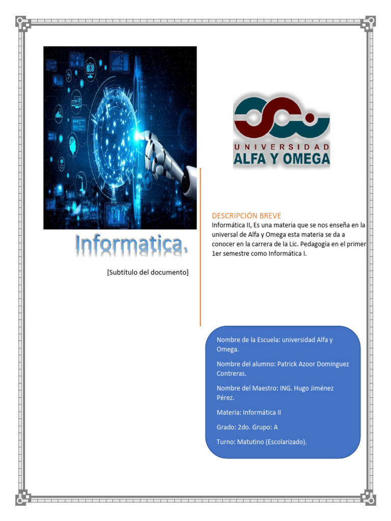 Introducción a la Informática II | PDF | Hardware de la computadora ...