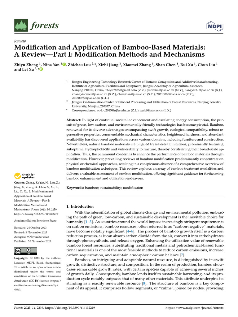Bamboo Material Modification Techniques | PDF | Steam | Heat