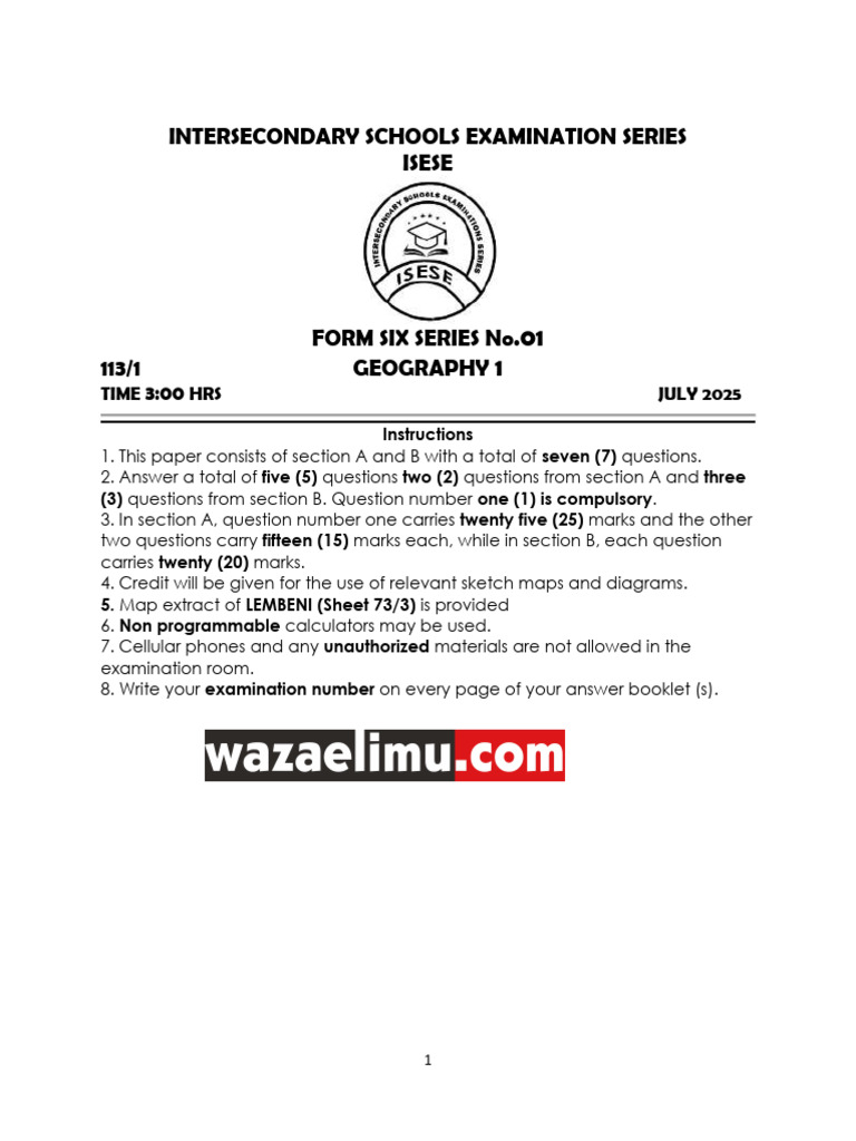 f6 Geography 1 | PDF | Surveying