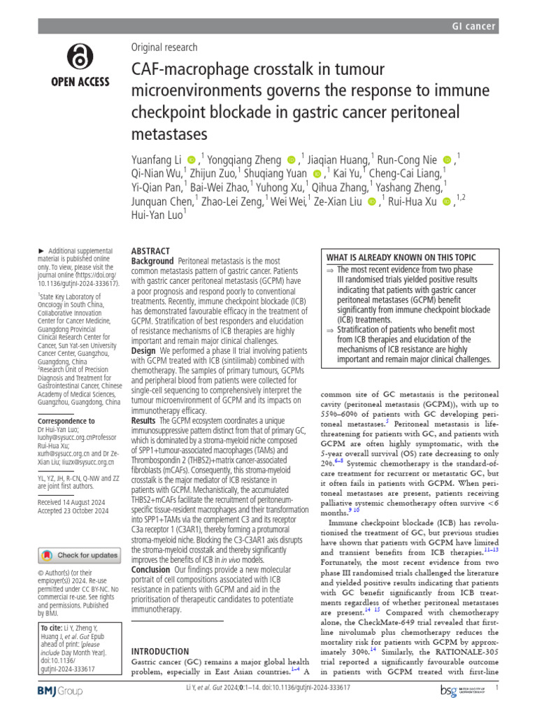 CAF-macrophage Crosstalk in Tumour Microenvironments Governs The ...