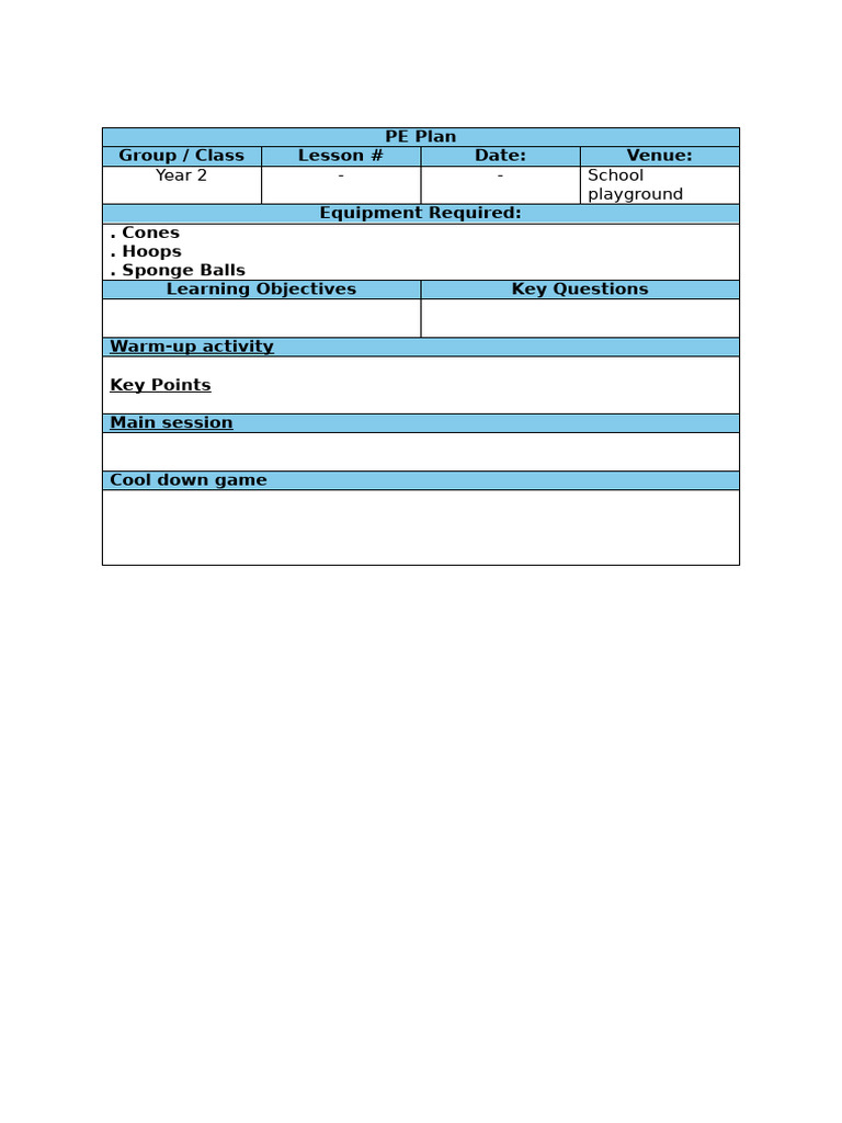 Session Plan 2 | PDF