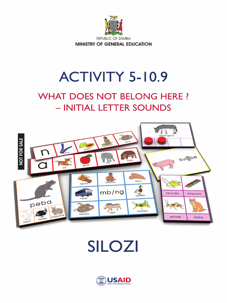 What Does Not Belong Here – Initial Letter Sounds | PDF
