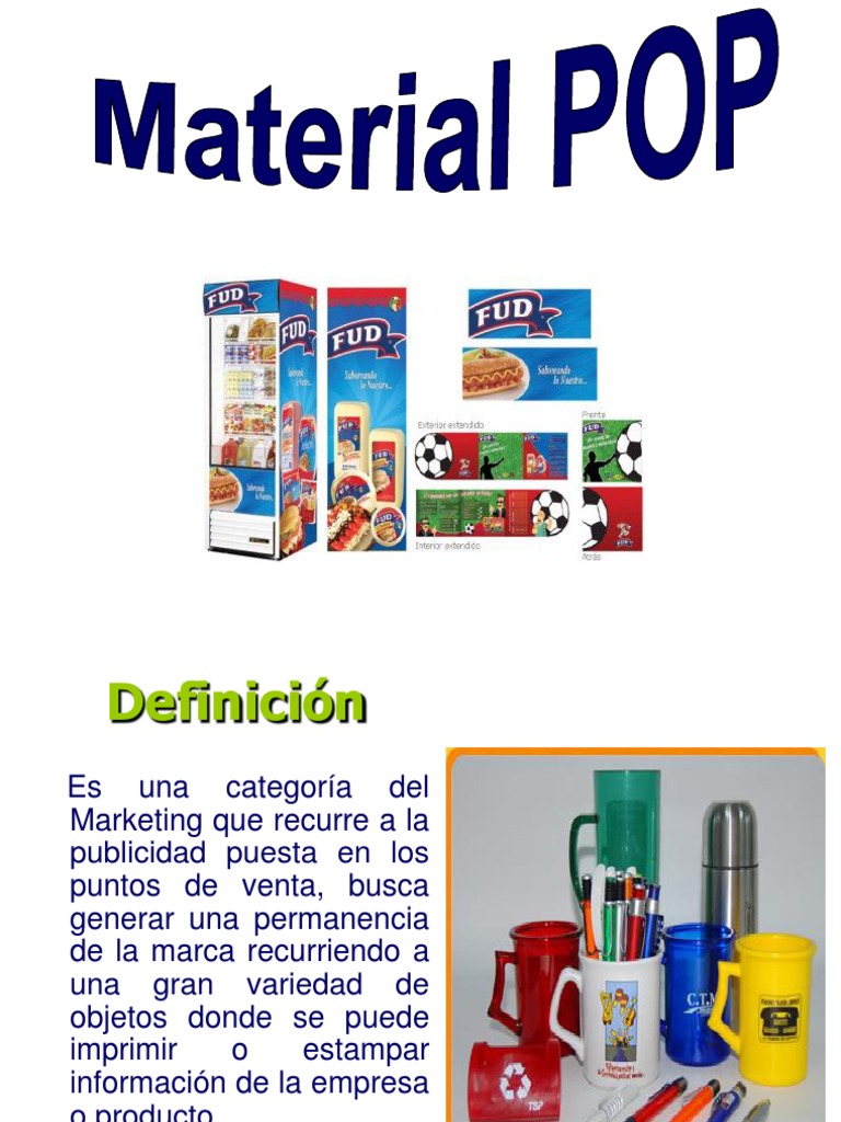 Material POP: Definición y Ejemplos | PDF | Publicidad | Marca
