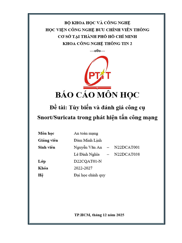 Bao Cao Do An Hoan Chinh 01 | PDF