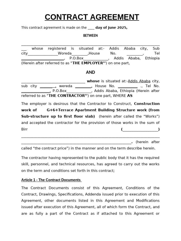 Contract Agreement For Reference | PDF | Employment | Private Law