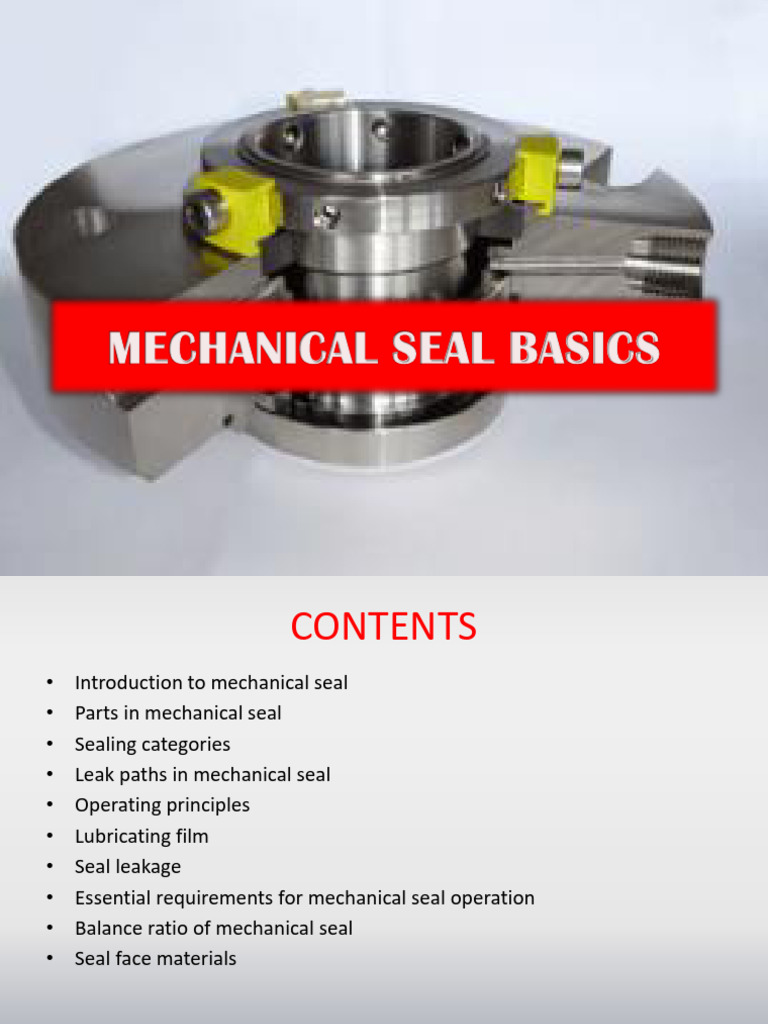 Basic Mechanical Seal | PDF