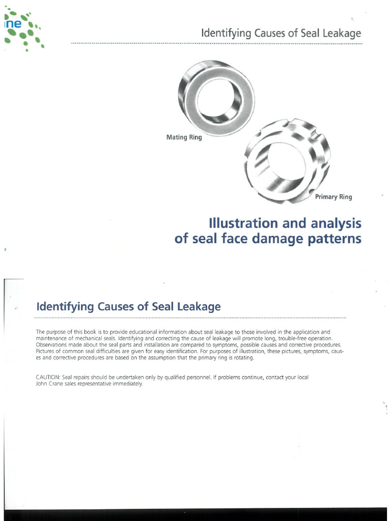 Identifying Causes of Seal Leakage - Jc | PDF
