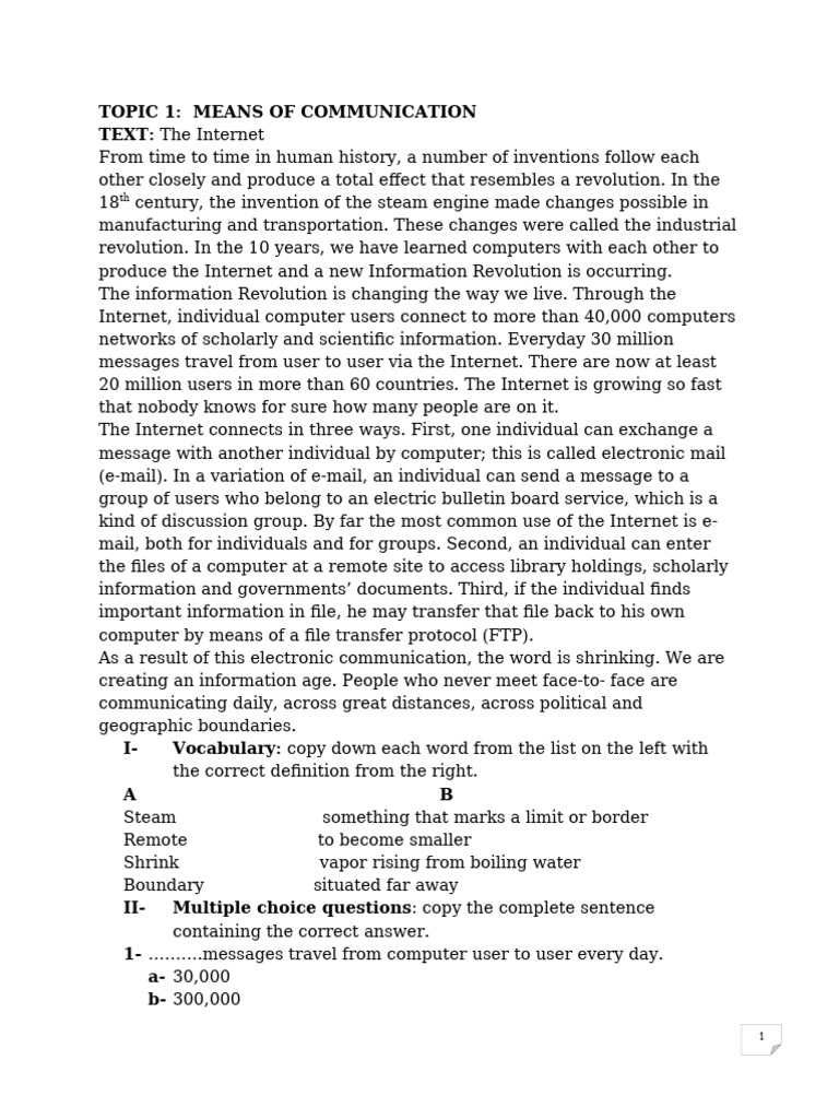 Texte Anglais Tseco Djaz | PDF | Agriculture | Internet